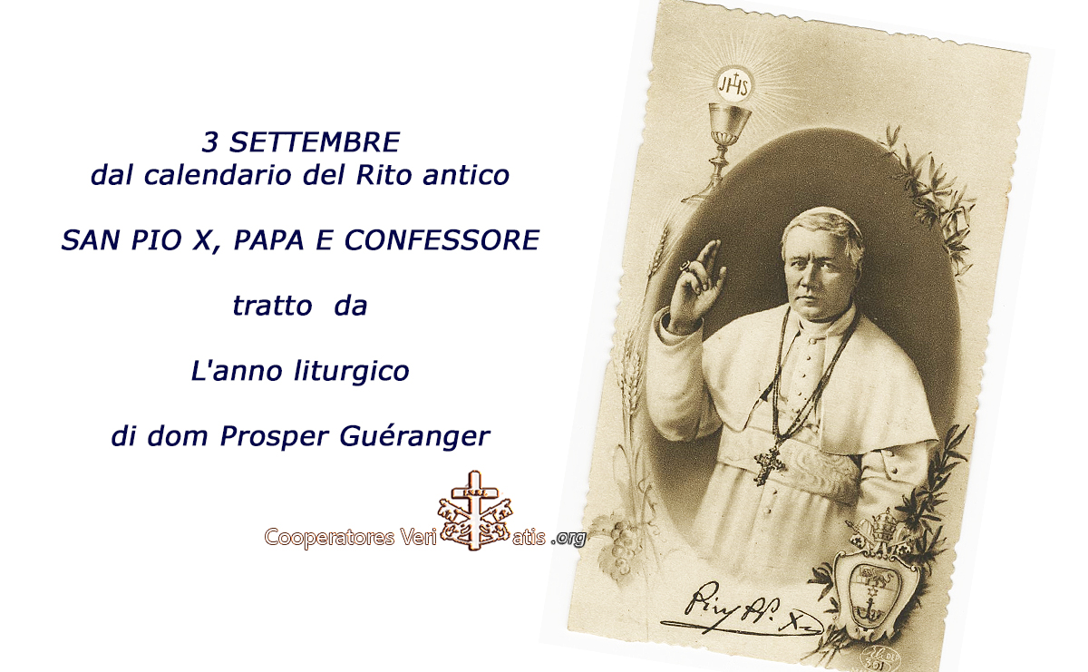 Dom Prosper Guéranger: San Pio X Papa e Confessore